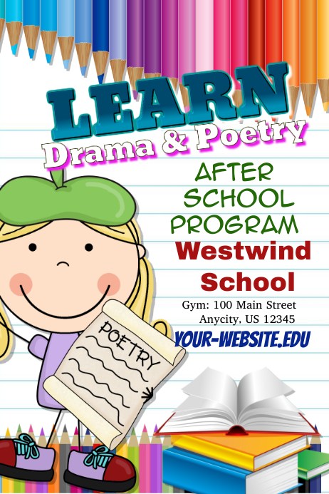 After School Flyers Sample